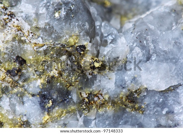 Sample Native Gold Quartz Ore Stock Photo (Edit Now) 97148333