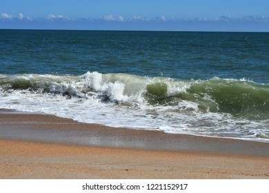 Sandy Beach Waves Stock Photo 1221152917 | Shutterstock