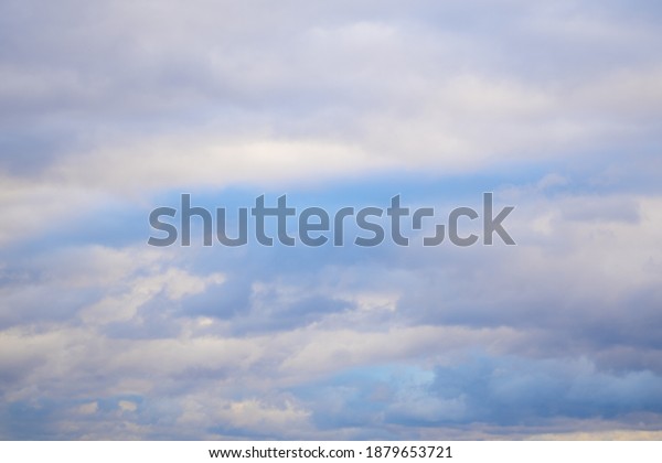 Saturated Clouds Move Through Sky During Stock Photo 1879653721 ...