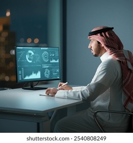 Realistic Image Saudi Men Back View AI-generated image 2571610925 ...