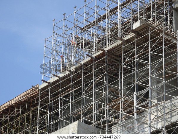 Scaffolding Used Temporary Structure Support Building Stock Photo (Edit ...