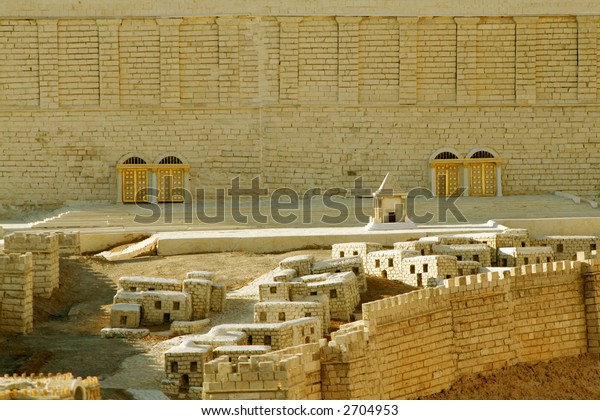 Scale Model Front Solomons Great Temple Stock Photo (Edit Now) 2704953