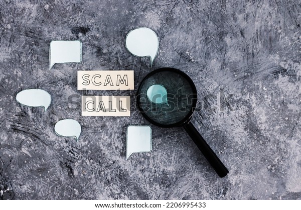 Scam Calls Personal Data Theft Concept Stock Photo 2206995433 ...