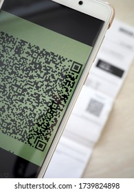 Scan Qr Code Payment Forms Using Stock Photo 1739824898 | Shutterstock