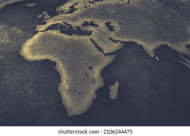 Schematic Map World Stock Photo 2106244475 | Shutterstock
