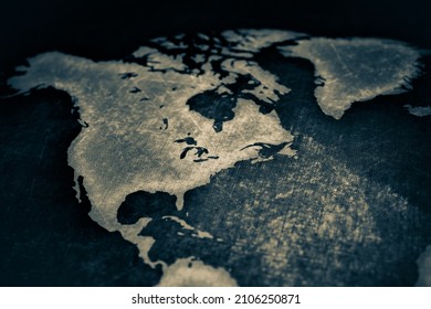 Schematic Map World Stock Photo 2106250871 | Shutterstock
