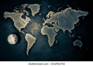 Schematic Map World Stock Photo 2152952755 | Shutterstock