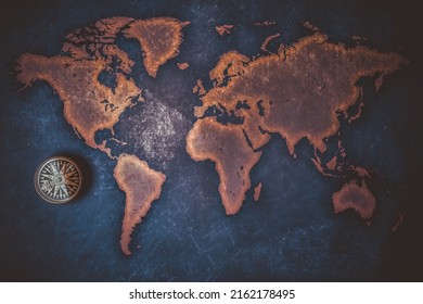 Schematic Map World Stock Photo 2162178495 | Shutterstock