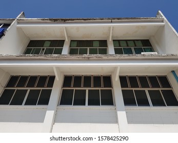 School Building Beautiful Solid Windows Stock Photo 1578425290 ...