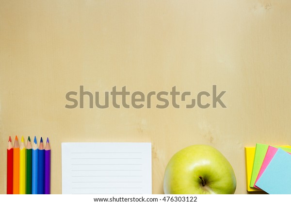School Table Top View Stock Photo 476303122 | Shutterstock