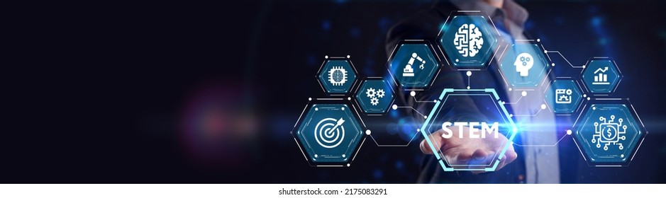 Science Technology Engineering Math Stem Concept Stock Photo 2175083291 ...