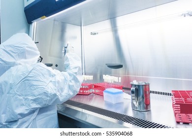 Researcher Working Biotechnology Lab Biochemical Engineer Stock Photo ...