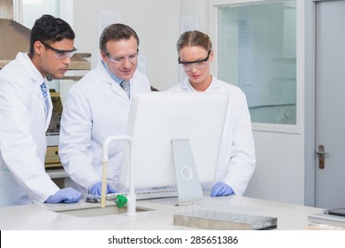 Computer Together On The Laboratory PPT template 86 | CrystalGraphics