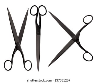 Comb Scissors Razor On White Background Stock Photo (Edit Now) 515151763