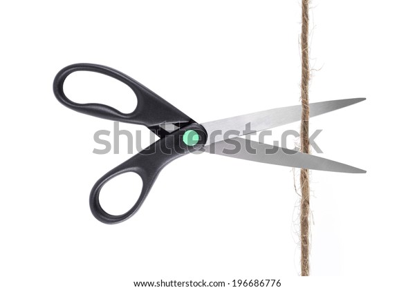 Scissors Cut Rope Stock Photo 196686776 | Shutterstock