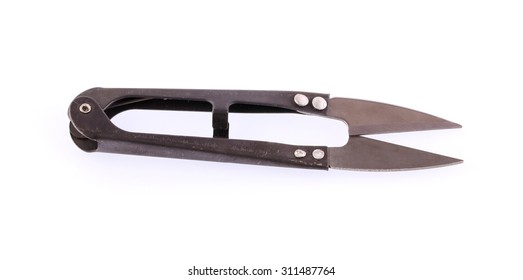 Scissors Cut Thread Isolated On White Stock Photo 311487764 | Shutterstock