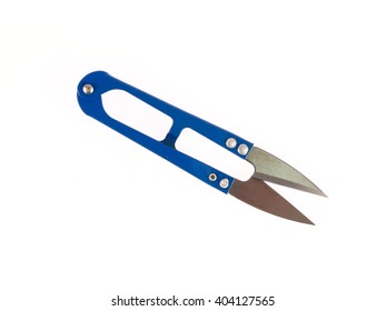 Scissors Cut Thread Isolated On White Stock Photo 404127565 | Shutterstock