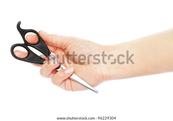 Scissors Hand Stock Photo (Edit Now) 96229304