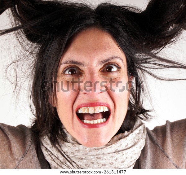 Screaming Lady Stock Photo 261311477 | Shutterstock