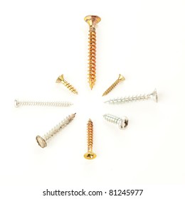 Screws Object Montage Isolated On White Stock Photo 41310898 | Shutterstock