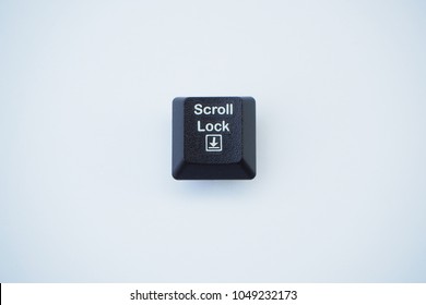 Scroll Lock Button On White Background Stock Photo (Edit Now) 1049232173