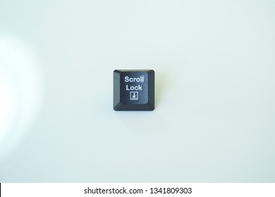 Scroll Lock Button On White Background Stock Photo 1341809234 ...