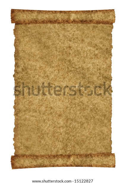 Scroll Paper Texture Background On White Stock Photo (Edit Now) 15122827