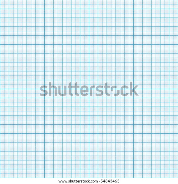 Seamless Blue Graph Paper Pattern 스톡 사진(지금 편집) 54843463