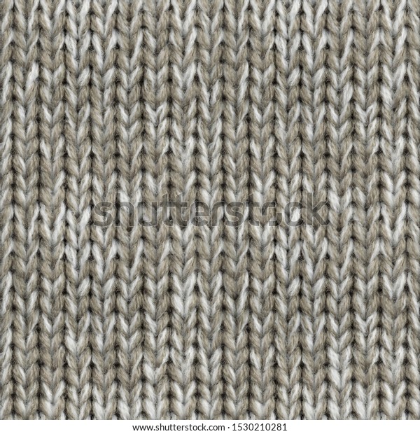 Seamless Marl Wool Knitting Pattern White Stock Photo 1530210281 ...