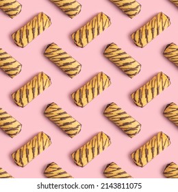 Seamless Pattern Chocolate Corn Flake Cookies Stock Photo 2143811075 ...