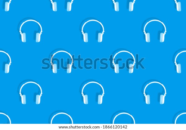 Seamless Patterns Headphones Seamless Pattern Headphones Stock Photo ...