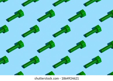 Seamless Regular Pattern Green Bolt On Stock Photo 1864924621 ...