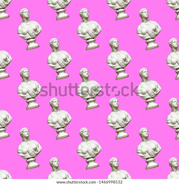 Seamless Stylish Pattern Renaissance Statue Use Stock Photo 1466998532 ...