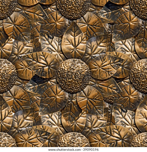Seamless Sunflower Bronze Pattern Stock Photo 39090196 | Shutterstock