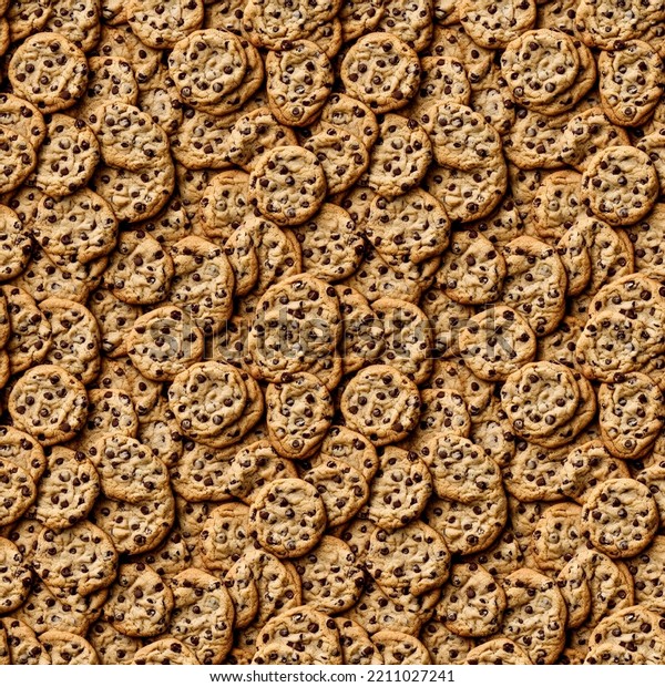 Seamless Texture Cookies Cookies Stack Background Stock Photo ...