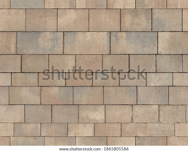 Seamless Texture Street Tiles Pattern Brown Stock Photo 1865805586 ...