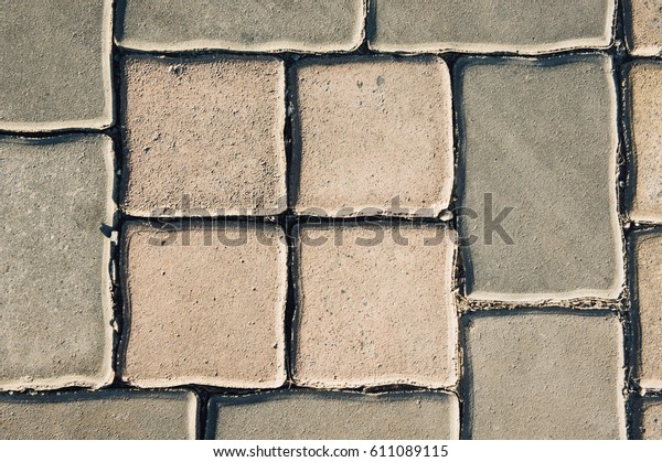 Seamless Tile Able Texture Pavement Brick Stock Photo 611089115 ...