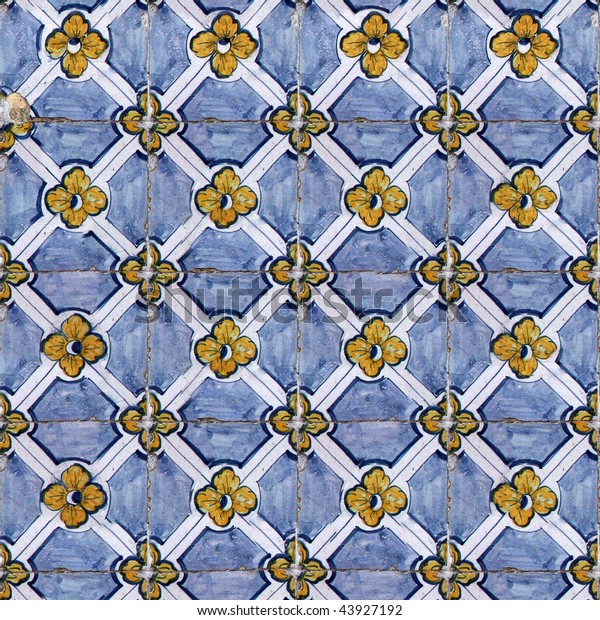 Seamless Tile Pattern Ancient Ceramic Tiles Stock Photo 43927192 ...