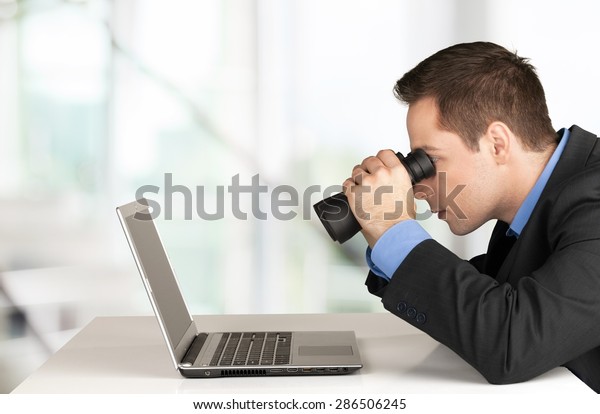 Searching Binoculars Computer Stock Photo 286506245 | Shutterstock