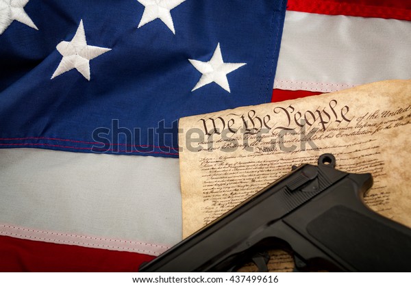 Second Amendment United States Constitution Protects Stock Photo ...