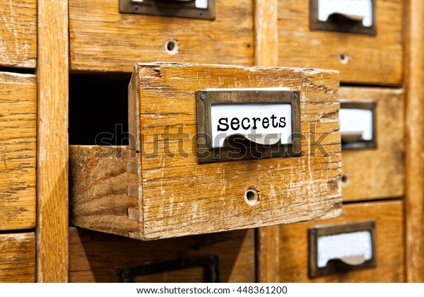 Secrets Information Concept Image Opened Box Stock Photo 448361200 ...