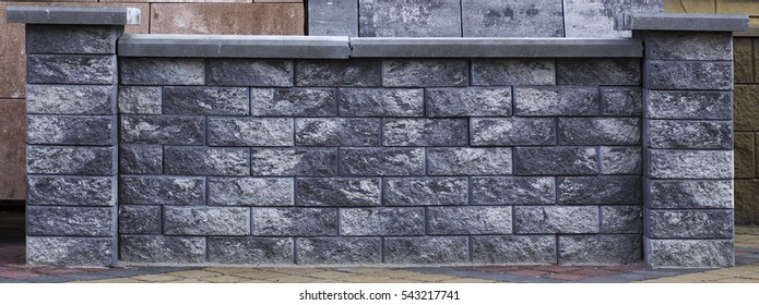Section Stone Wall Pattern Sandstone Granite Stock Photo 543217741 ...