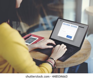 Secured Access Authorization Accessible Security Concept Stock Photo ...