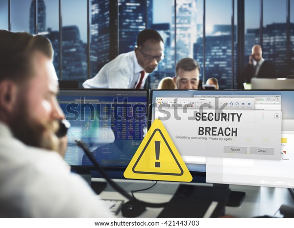 Security Breach Cyber Attack Computer Crime Stock Photo (Edit Now ...