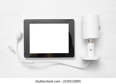 Security Camera Cctv Digital Tablet Blank Stock Photo 2150113005 ...