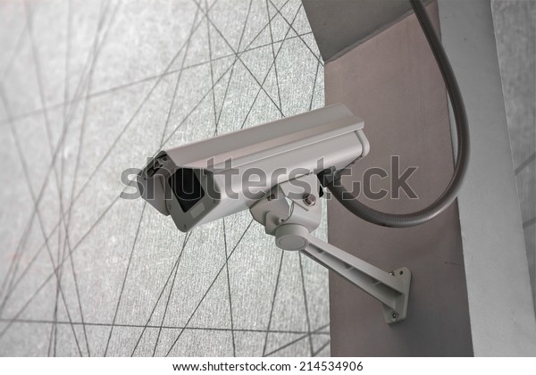 Security Camera Cctv On Staircase Location Stock Photo 214534906 ...