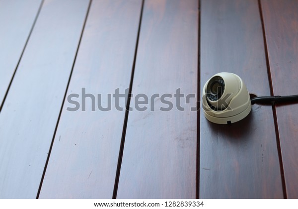 Security Cctv Camera Hanging On Roof Stock Photo 1282839334 | Shutterstock