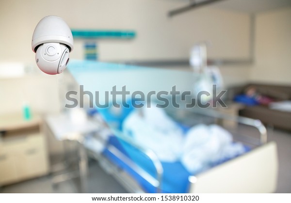 Security Cctv Camera Inside Patient Room Stock Photo 1538910320 ...