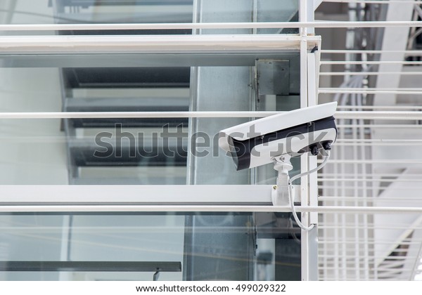 Security Cctv Camera Office Building Security Stock Photo 499029322 ...