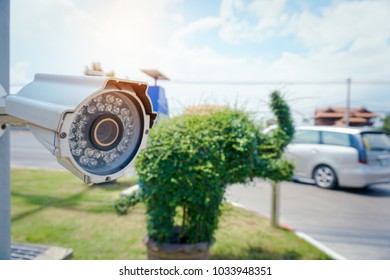 Security Cctv Camera On Side Highwaycamera Stock Photo 1033948351 ...